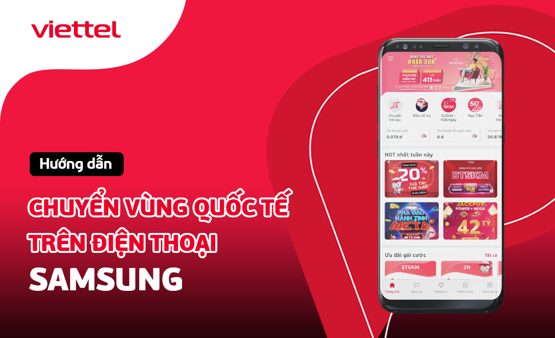 Hướng dẫn đăng ký chuyển vùng quốc tế - Roaming 4G Viettel