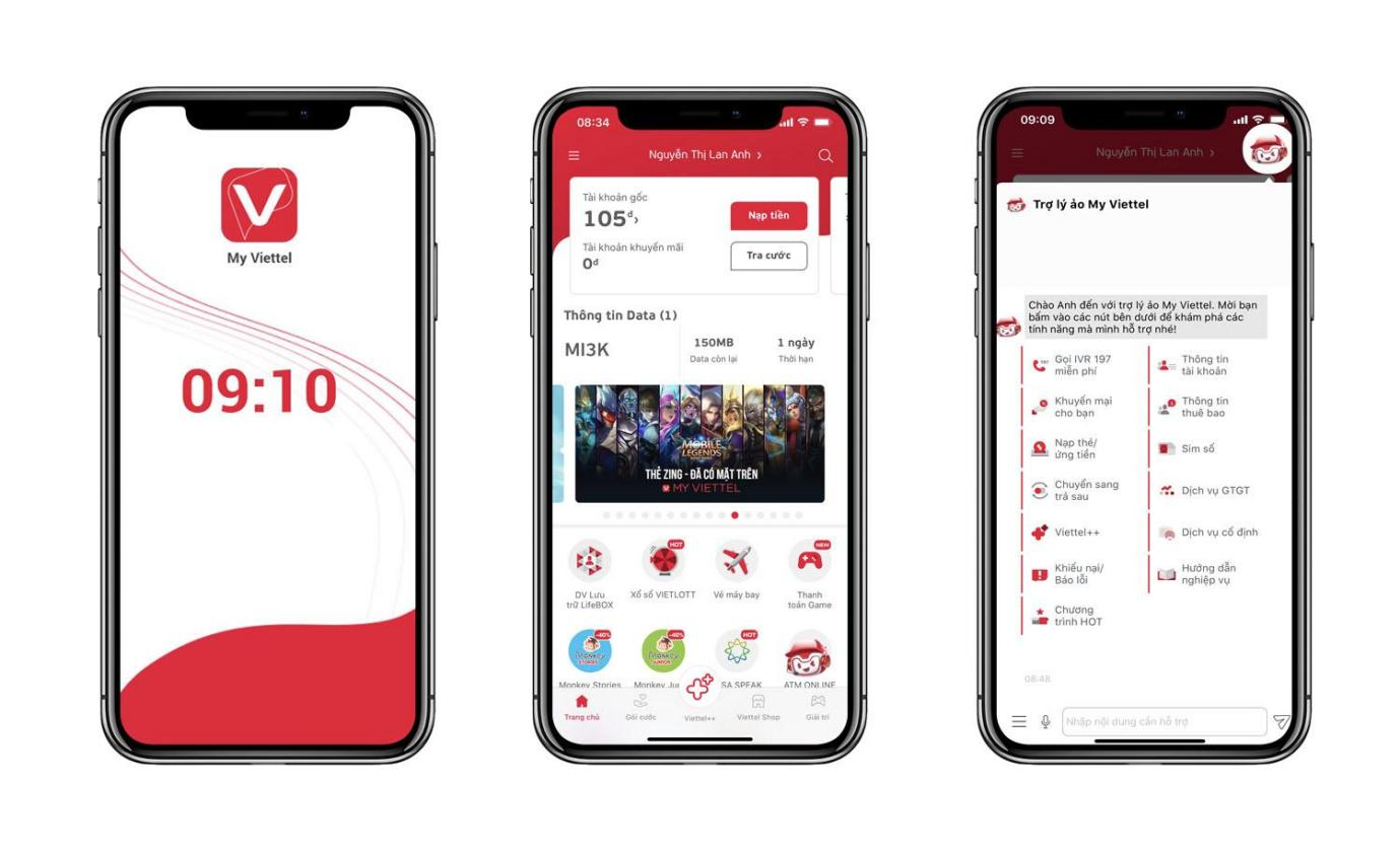 Tổng đài trợ lý ảo - Chatbot trên My Viettel hỗ trợ khách hàng 24/7